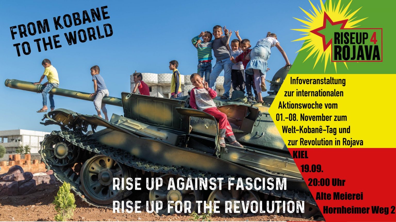 Riseup4Rojava-Infoveranstaltung zum Welt-Kobanê-Tag 2020 | Kurdistan Solidaritäts-Komitee Kiel